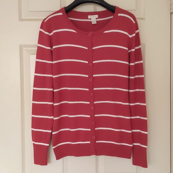 Melrose Chic | Sweaters | Nwot Womans Knit Cardigan With Stripes | Poshmark